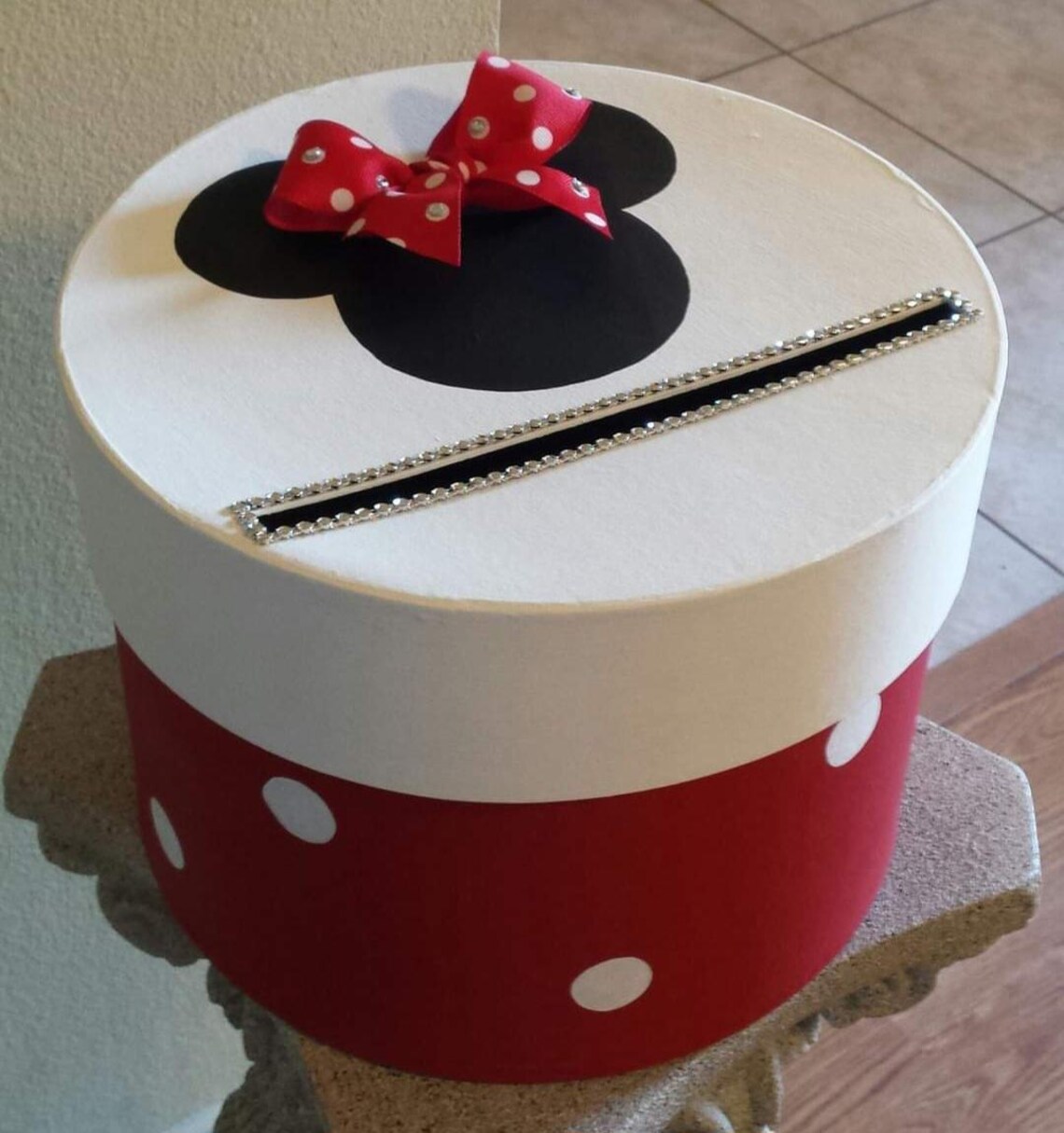 Mickey Mouse or Minnie Mouse Card Box Perfect for a Birthday Party or ...
