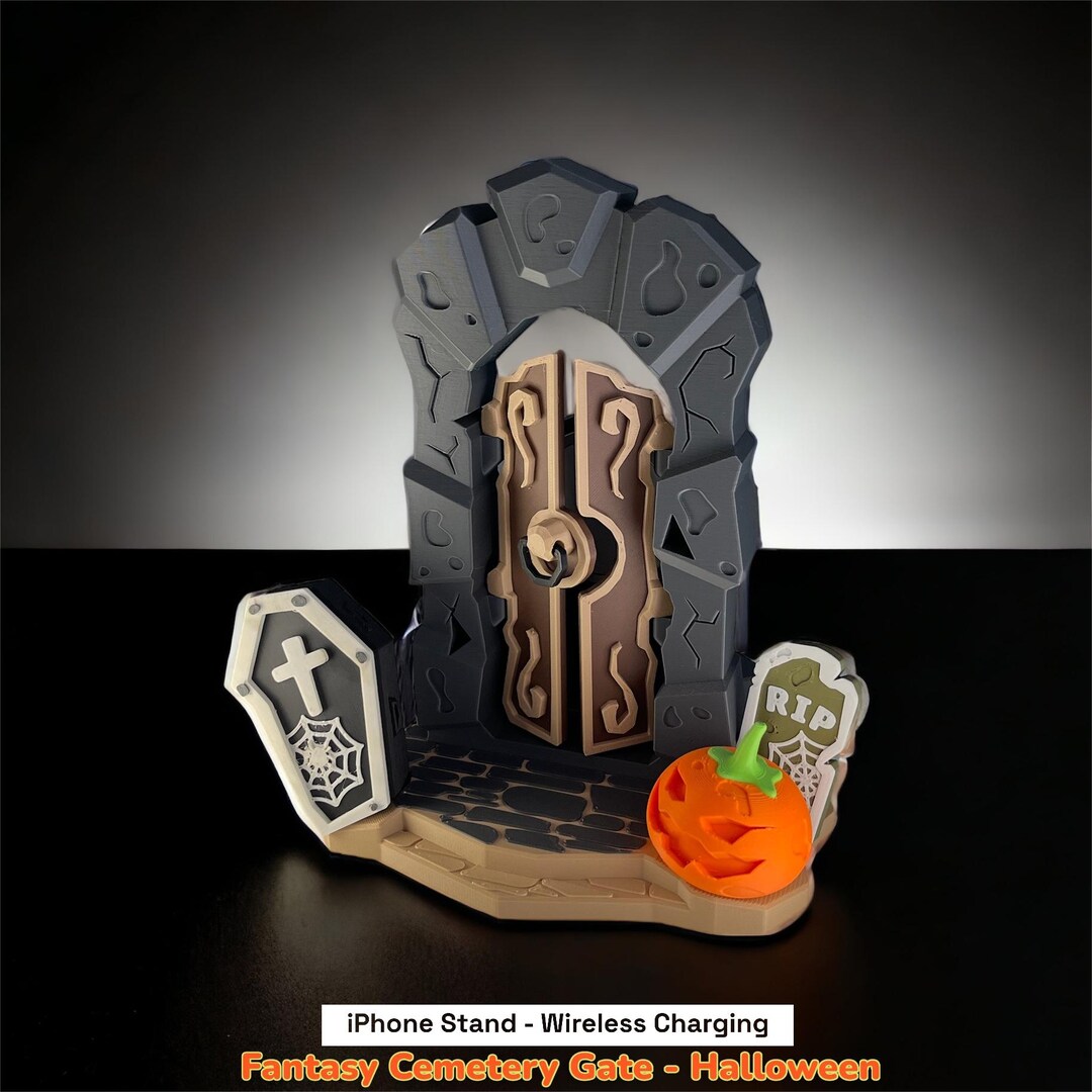 Cemetery Gates iPhone Stand | Gothic Halloween Phone Holder - Etsy