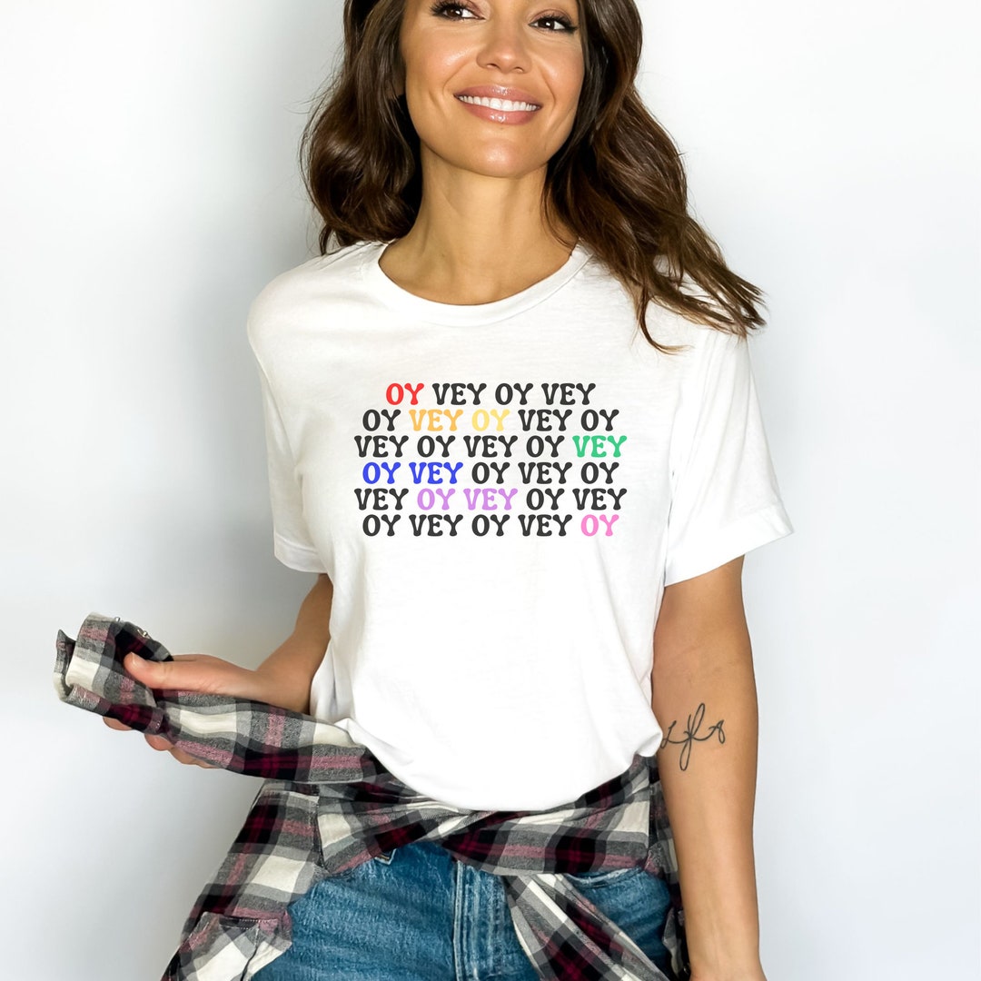 Oy Vey Shirt Chag Sameach Rosh Hashanah Hanukkah Jewish Shirt Judaica ...