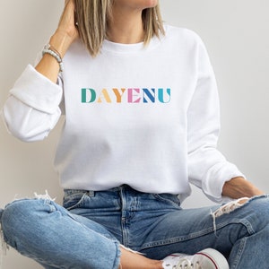 Dayenu Sweater, Passover Shirt, Passover Gift, Jewish Sweater, Judaica ...