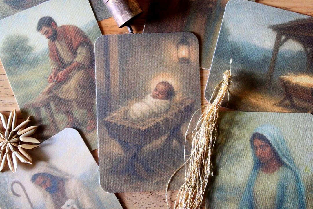 Christmas Nativity Story Cards - Etsy