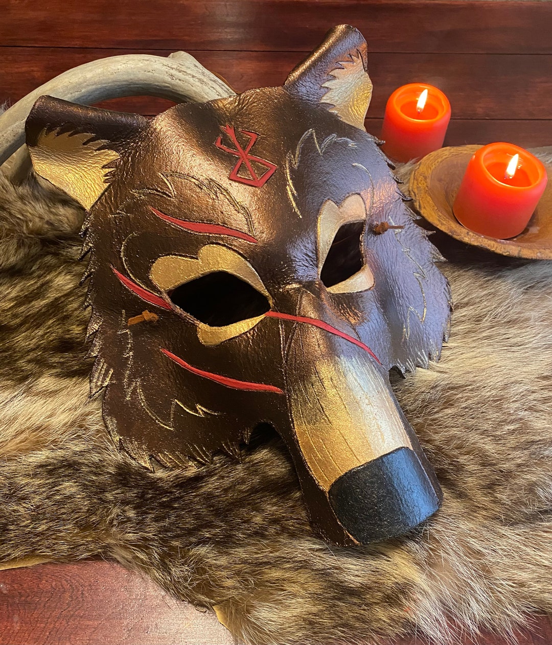 Made to Order-viking Warrior | Berserker Bear Leather Mask |norse ...