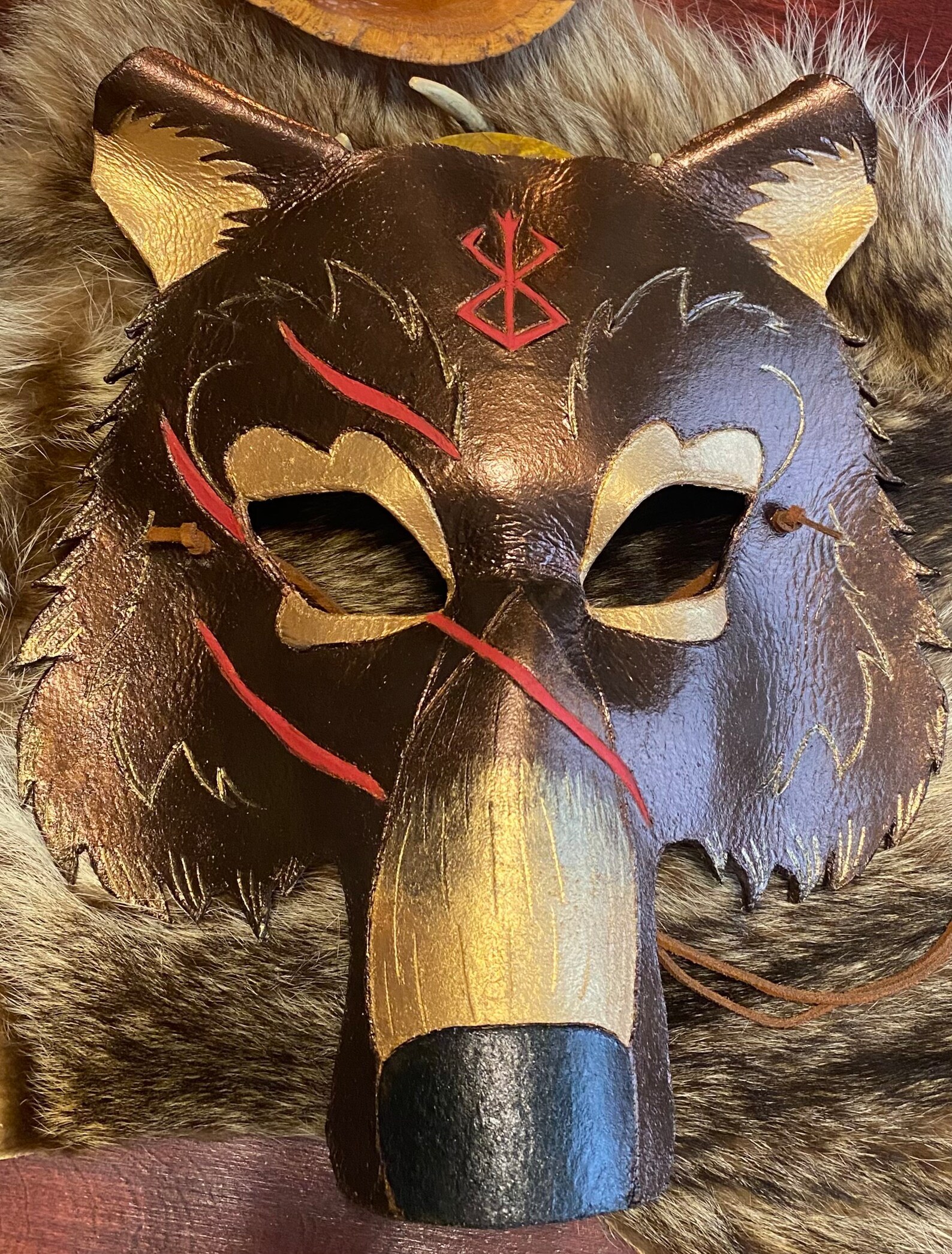 Made to Order-viking Warrior | Berserker Bear Leather Mask |norse ...