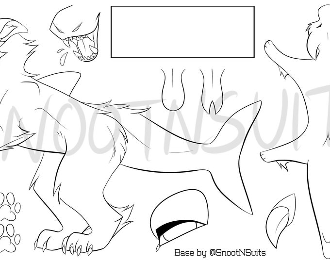 Manokit Reference Sheet Base Snootnsuits Etsy