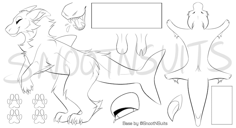 Manokit Reference Sheet- BASE- Snootnsuits - Etsy