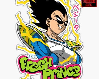 Vegeta Car Decal - Etsy