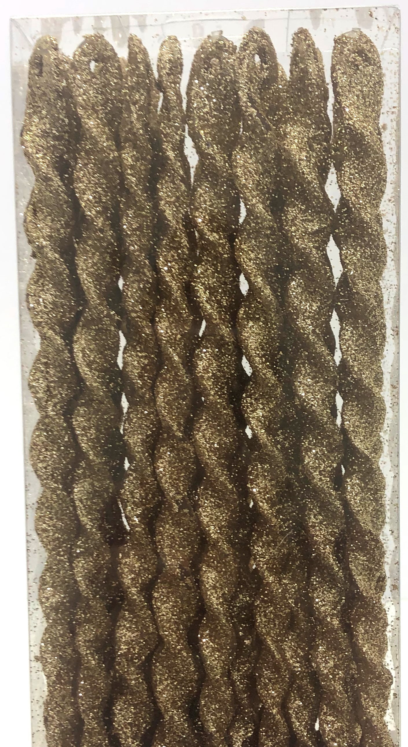 24-count Gold Glitter Icicles Christmas Ornaments - Etsy