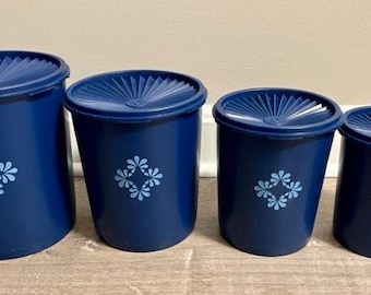 Tupperware Vintage Canisters Set - Etsy