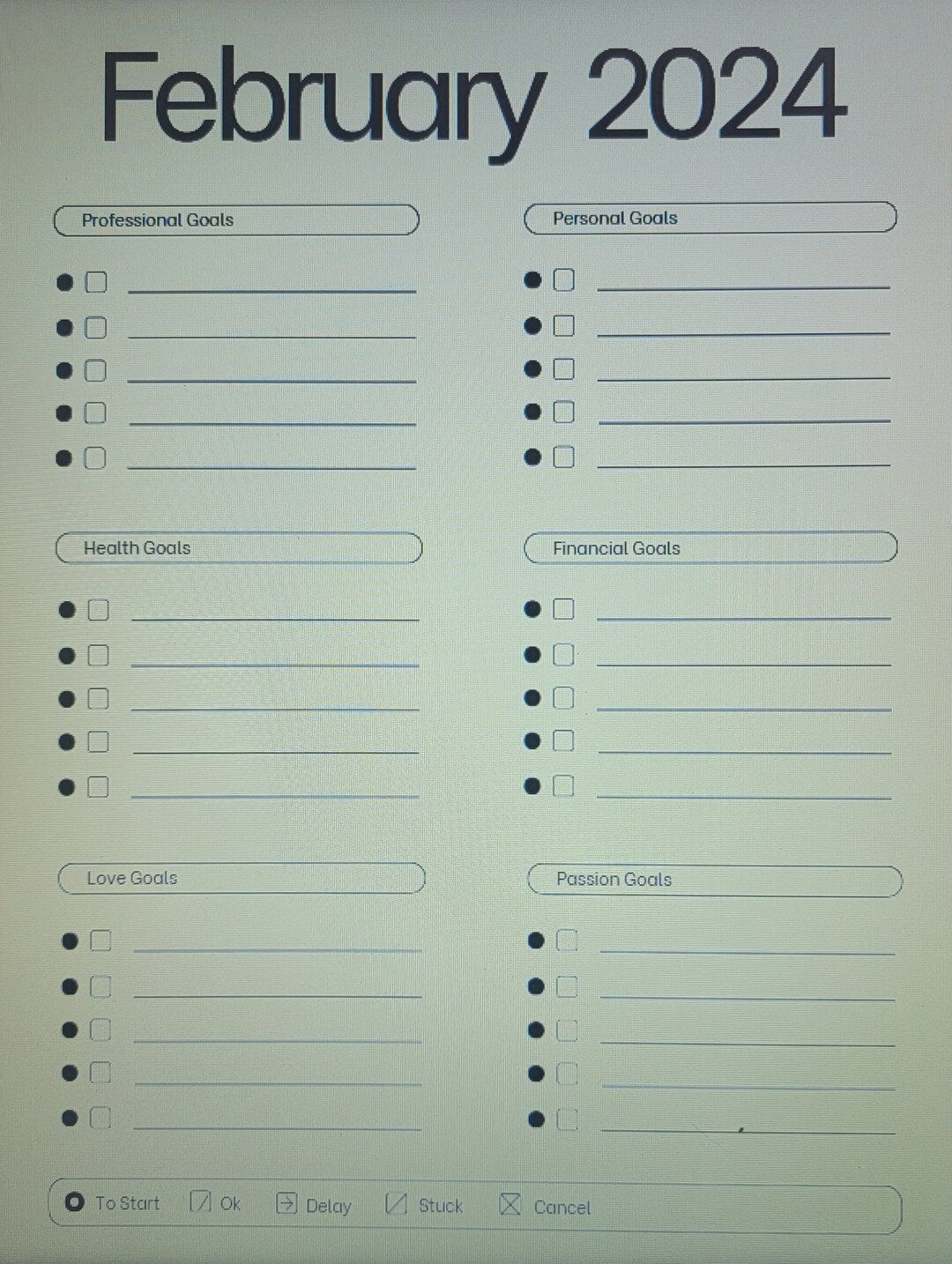 2024 Goals Planner - Etsy