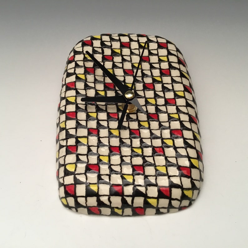 Clock, Wallclock, Mcm, Retro, Ceramic Clock, Modern Art, Home Decor ...