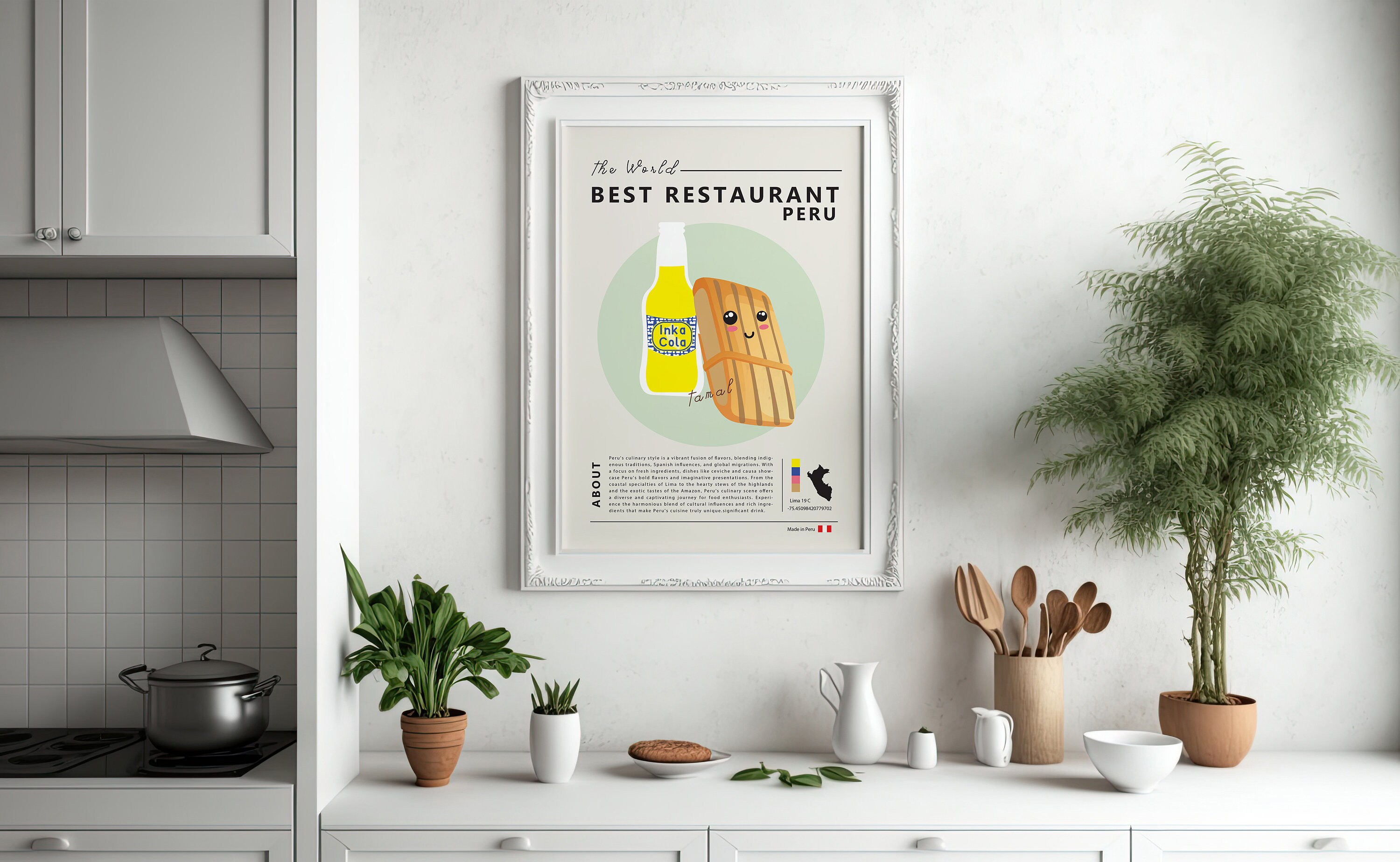 Inca Cola Poster Trendy Funky Retro Peru Wall Art Prints Digital ...