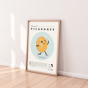 Peru Wall Art Picarones Cartoon Peruvian Sweet Potato Donuts Deco ...
