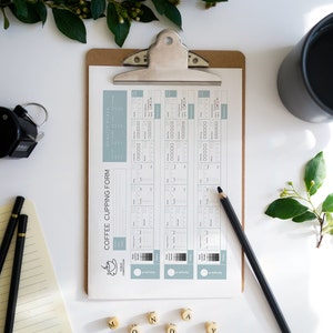 Specialty Coffee Cupping Form Printable Tasting Note Scaa Form Pdf Jpg ...