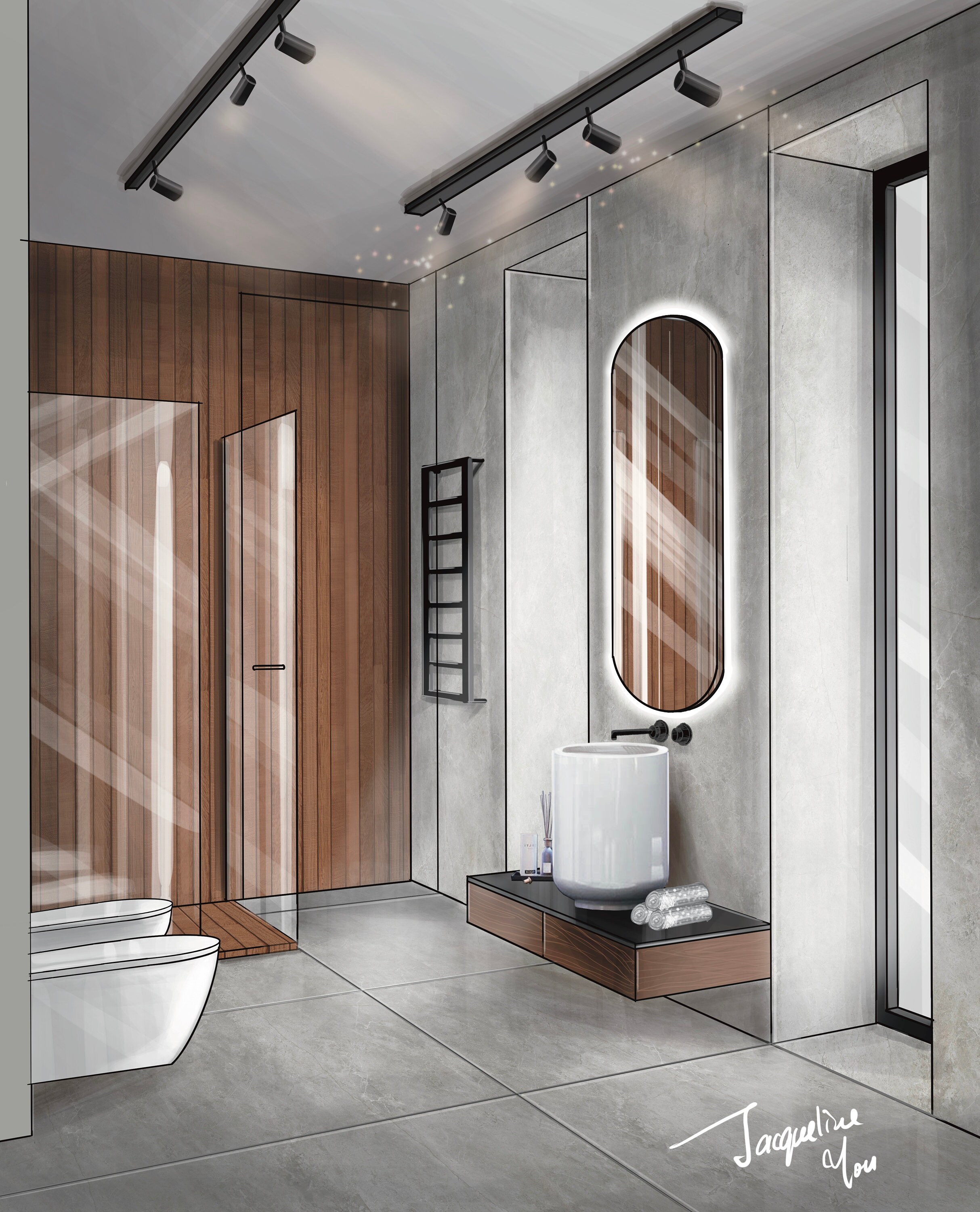 3d Perspective Render, Digital Hand Sketch, Residential, Commercial ...