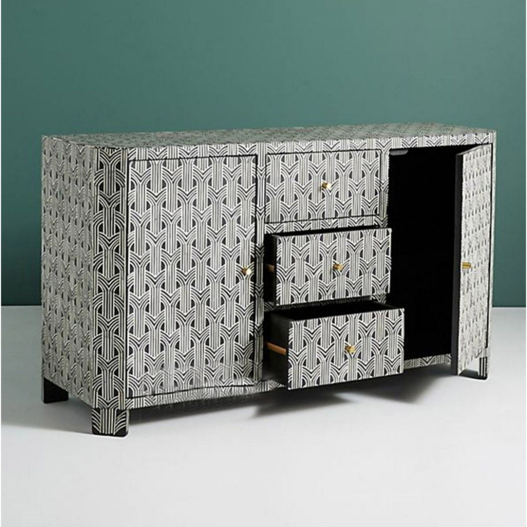 Modern Design Bone Inlay Furniture Bone Inlay Cabinet - Etsy