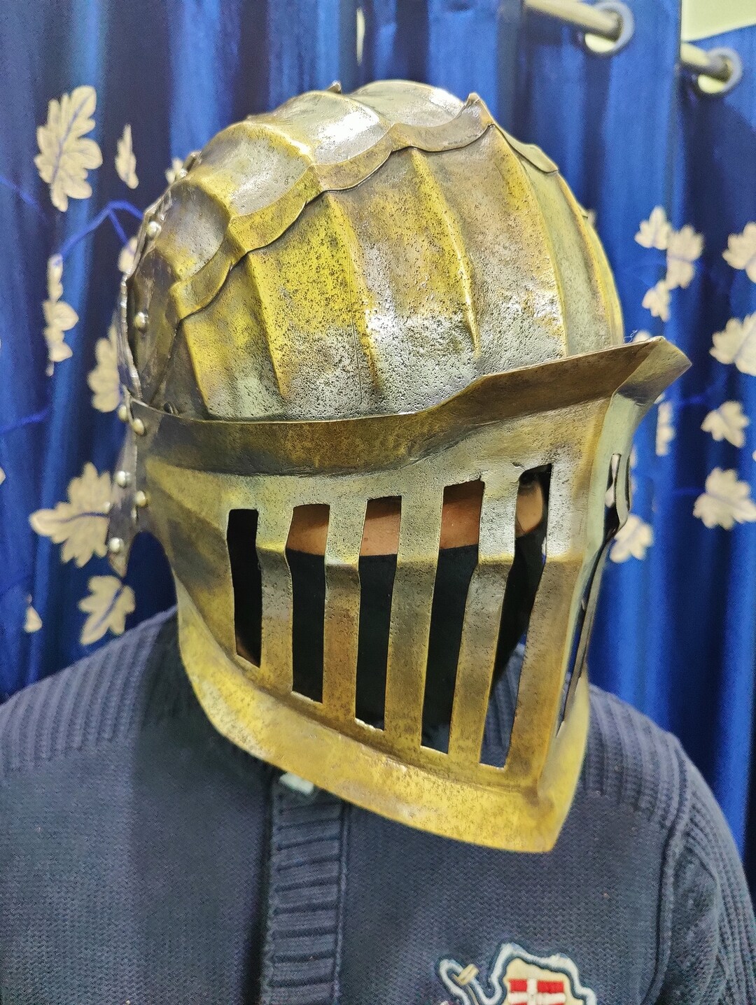 Medieval 18guage Larp Armor Dark Souls Inspired Helmet Alva - Etsy