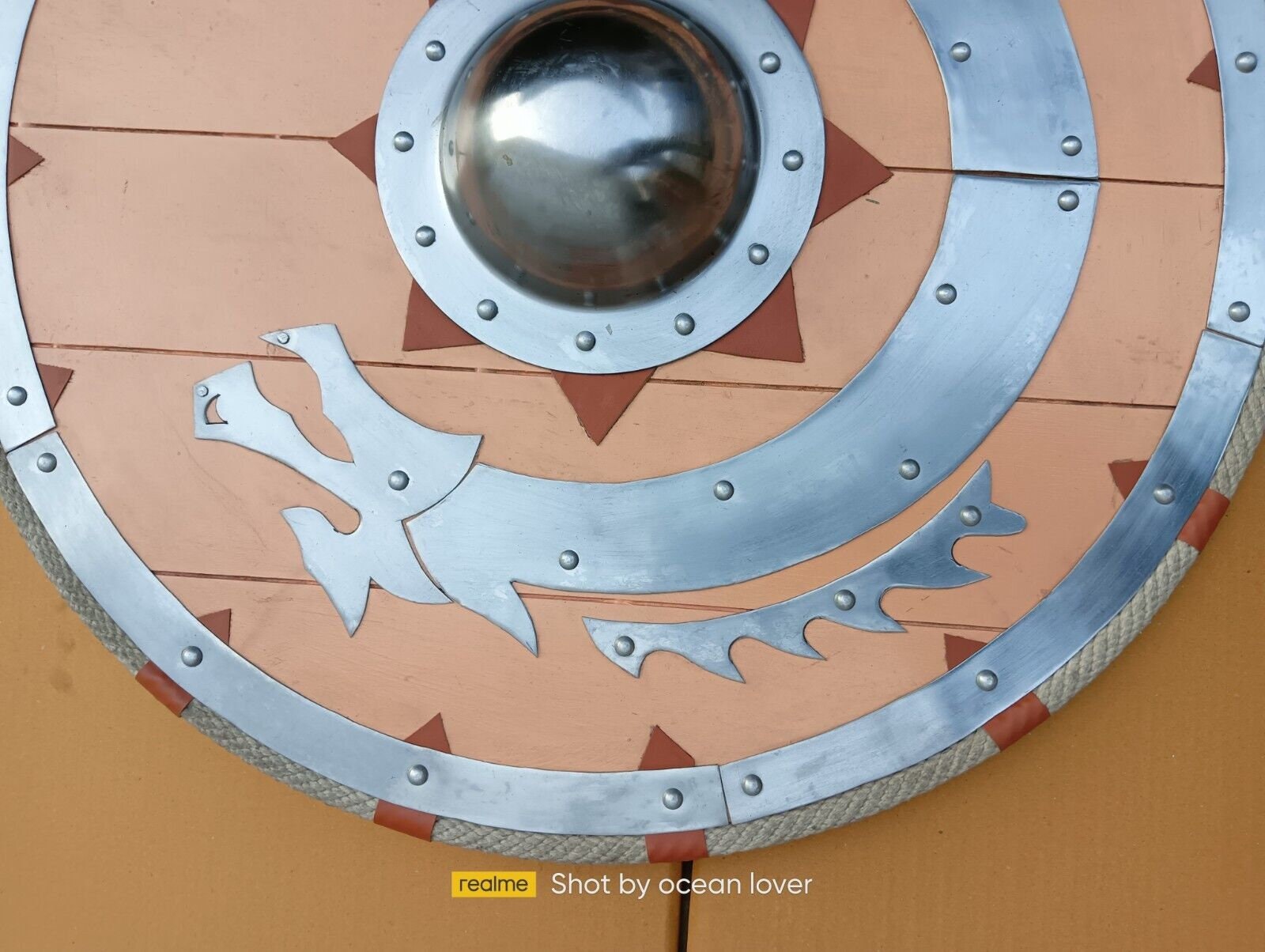 Medieval Warrior Shield Wooden Viking Shield Round Shield Dragon Shield ...