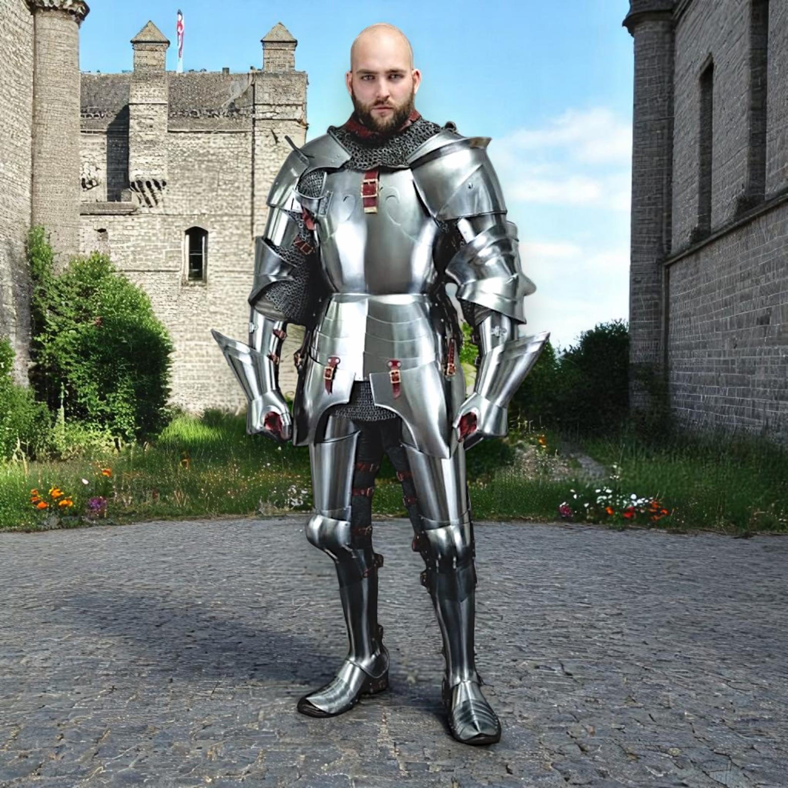 Gothic Full Plate Armor Suit – Medieval Knight Costume for LARP ...