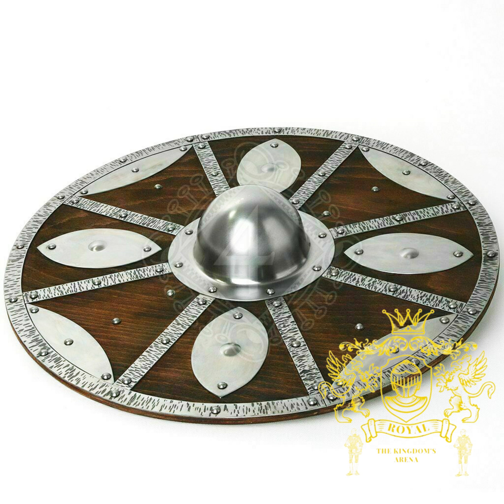 Medieval Wooden Round Shield Armor Viking Shield 24 Reproduction Round ...