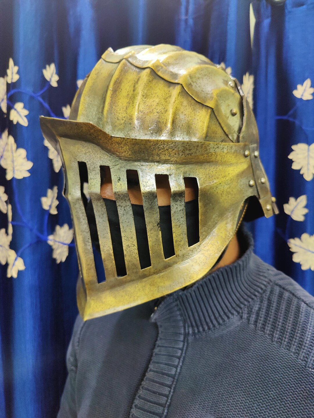 Medieval Larp Dark Souls Antique Helmet Alva Knight Helmet Cosplay ...