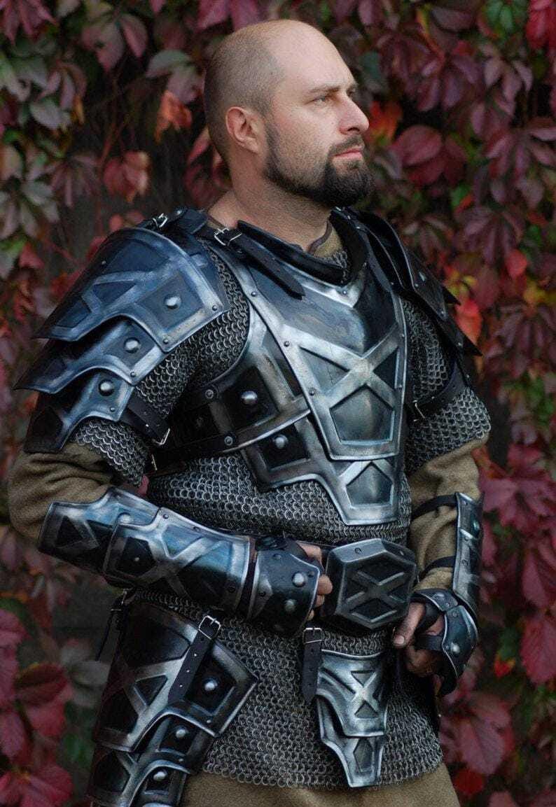 Moria Dwarven Knight Full Body Armor – Handmade Steel Suit With Cuirass ...