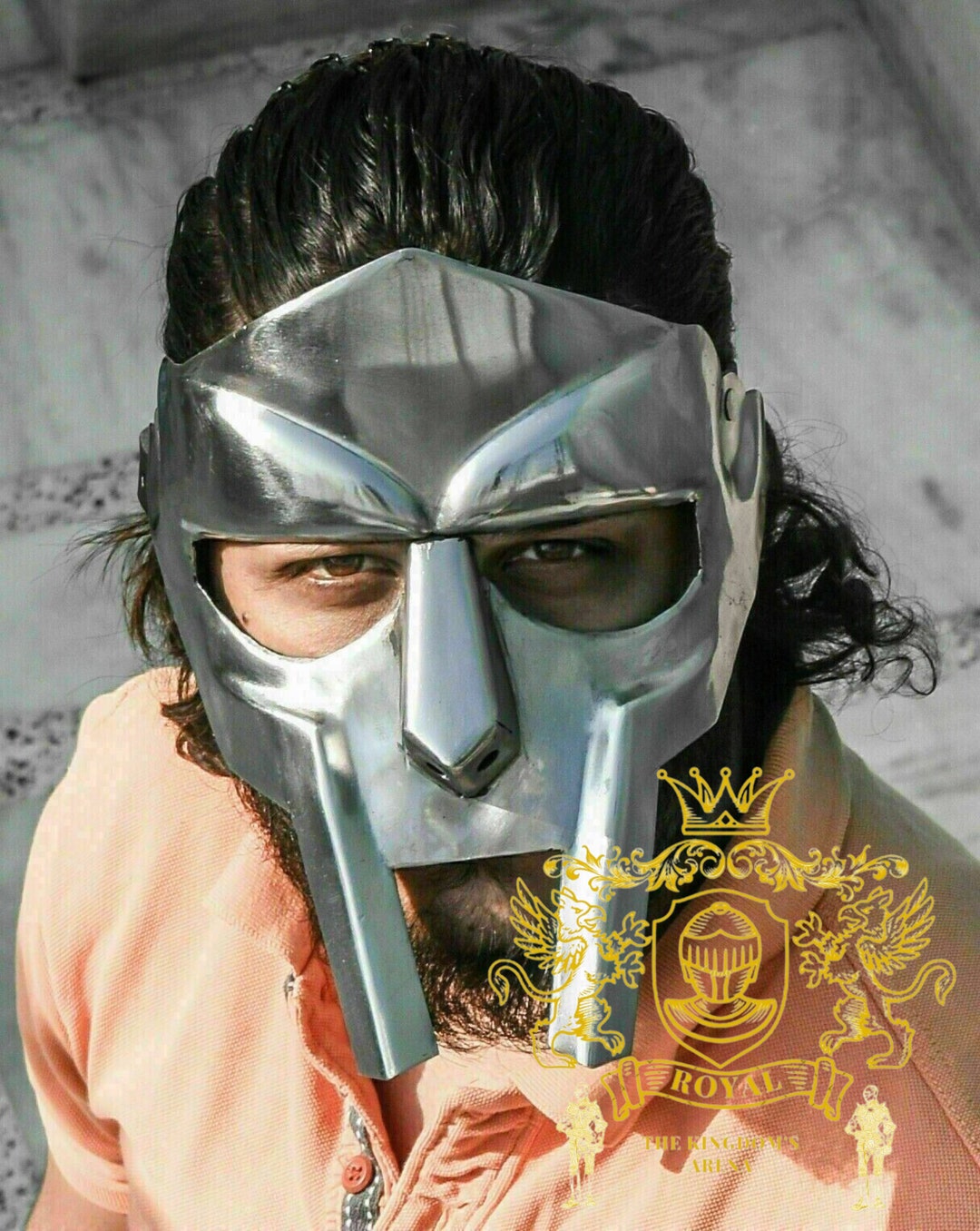 MF DOOM Gladiator Mask Steel Face Armour Medieval Hand-forget Handmade ...