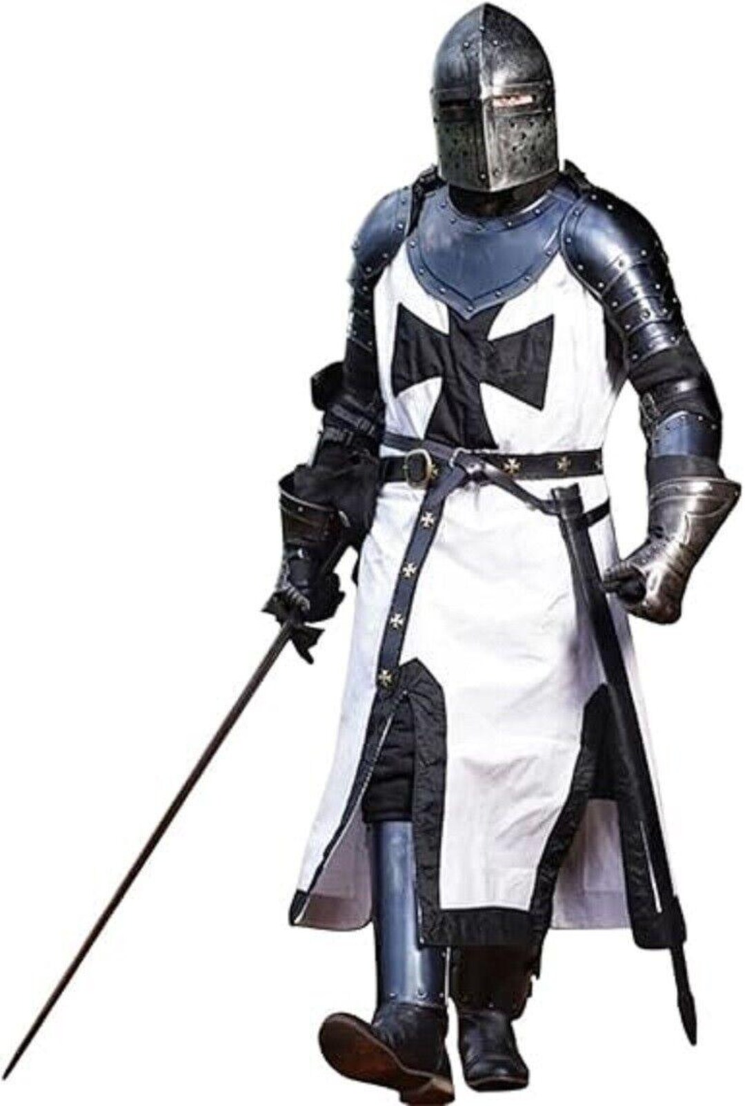 Black Templar Knight Full Body Armor Set Medieval Suit for Cosplay ...