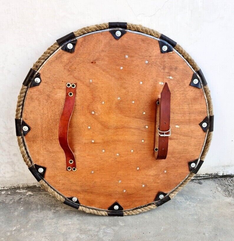 Medieval Warrior Shield Wooden Viking Shield Round Shield Dragon Shield ...
