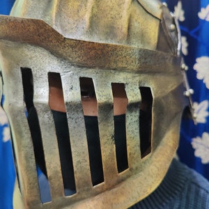 Medieval 18guage Larp Armor Dark Souls Inspired Helmet Alva - Etsy
