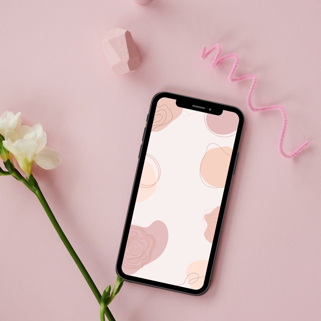 Pink iPhone Wallpaper Aesthetic Wallpaper Lock Screen - Etsy
