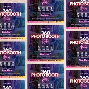 360 Photo Booth Rental Flyer Template: Canva Design - Etsy