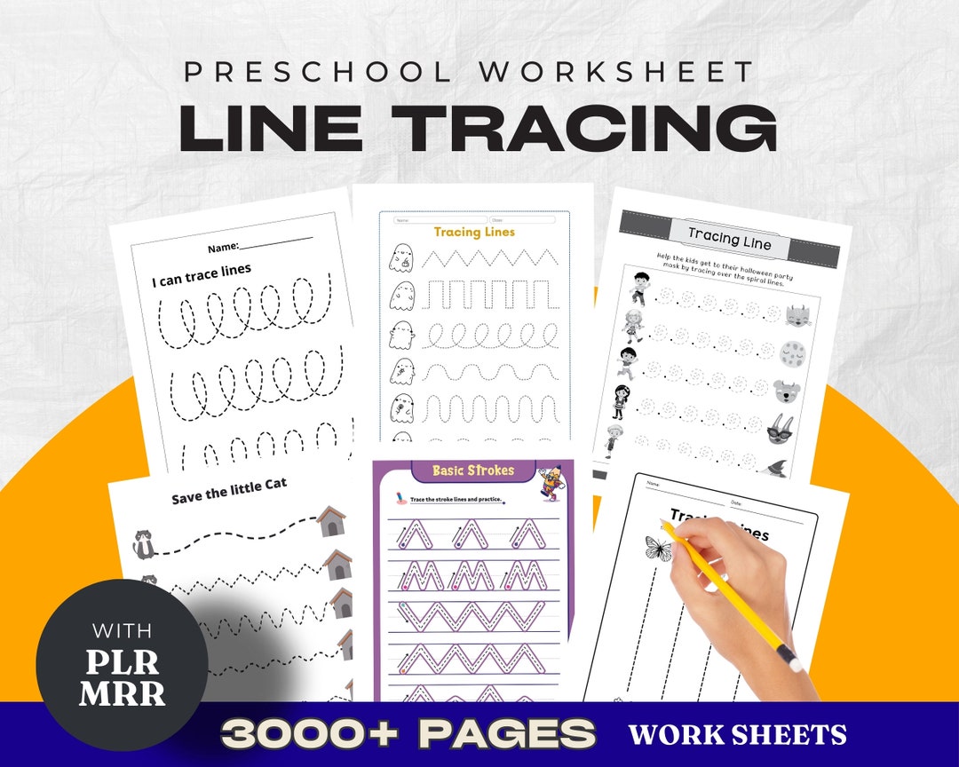 3000+ Line Tracing Worksheets Mega Bundles | Preschool Printable ...