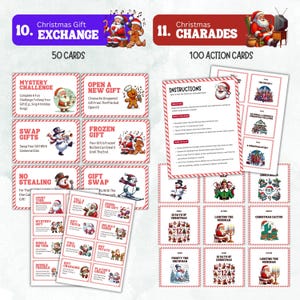 Christmas Games Bundle Printable, Christmas Games for Groups,adults and ...