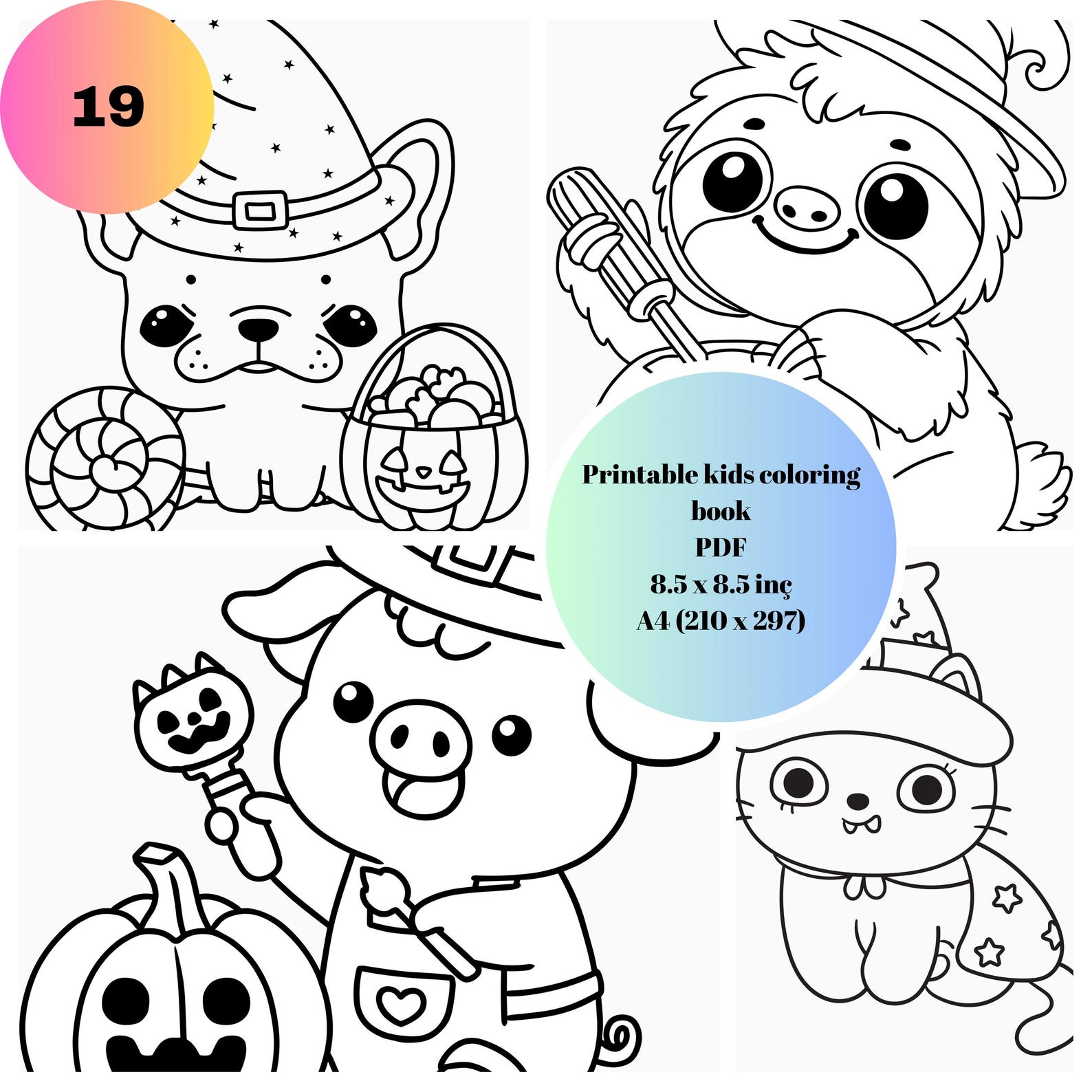 Halloween Coloring Pages for Kids | 10 Fun Spooky Sheets | Printable ...