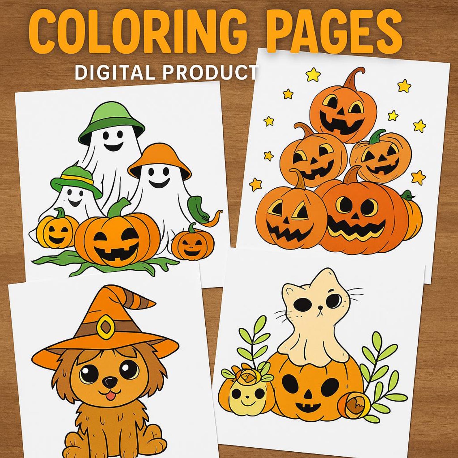 Halloween Coloring Pages for Kids | 10 Fun Spooky Sheets | Printable ...