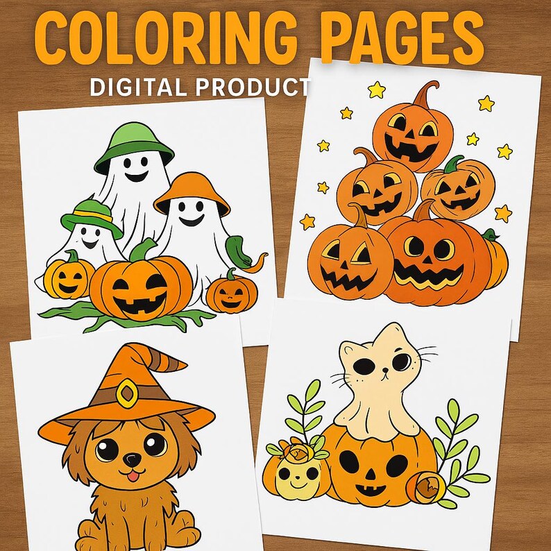 Halloween Coloring Pages for Kids | 10 Fun Spooky Sheets | Printable ...