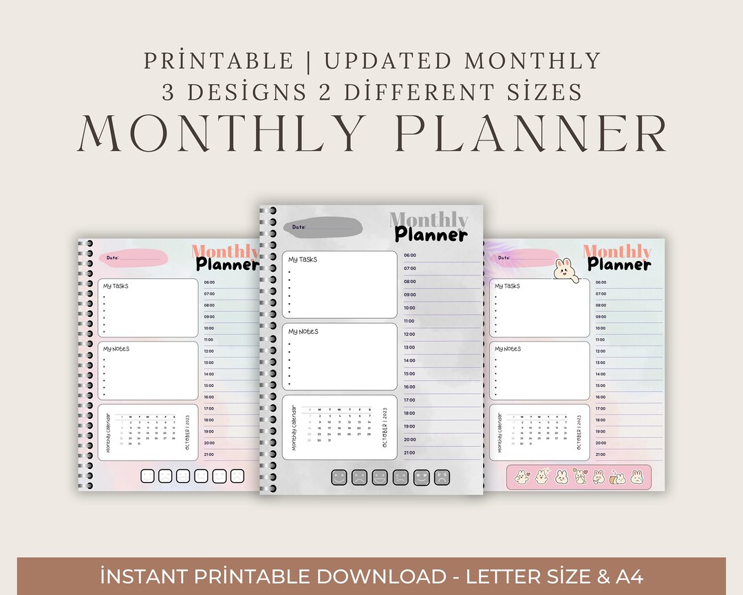 Kids Monthly Journal Printable | Journal for Kids | Digital Download ...