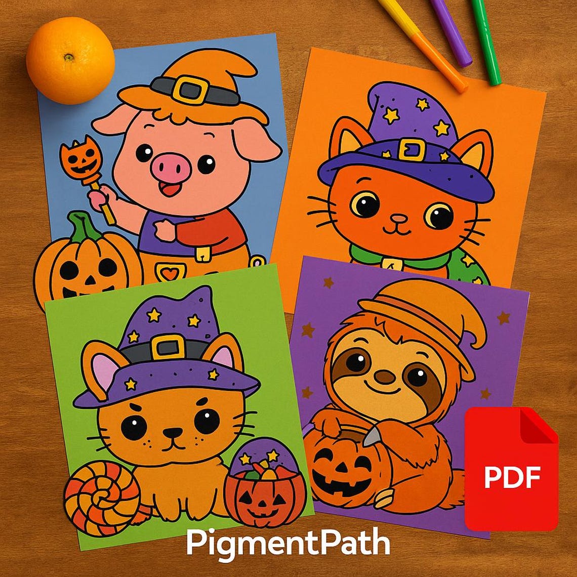 Halloween Coloring Pages for Kids | 10 Fun Spooky Sheets | Printable ...