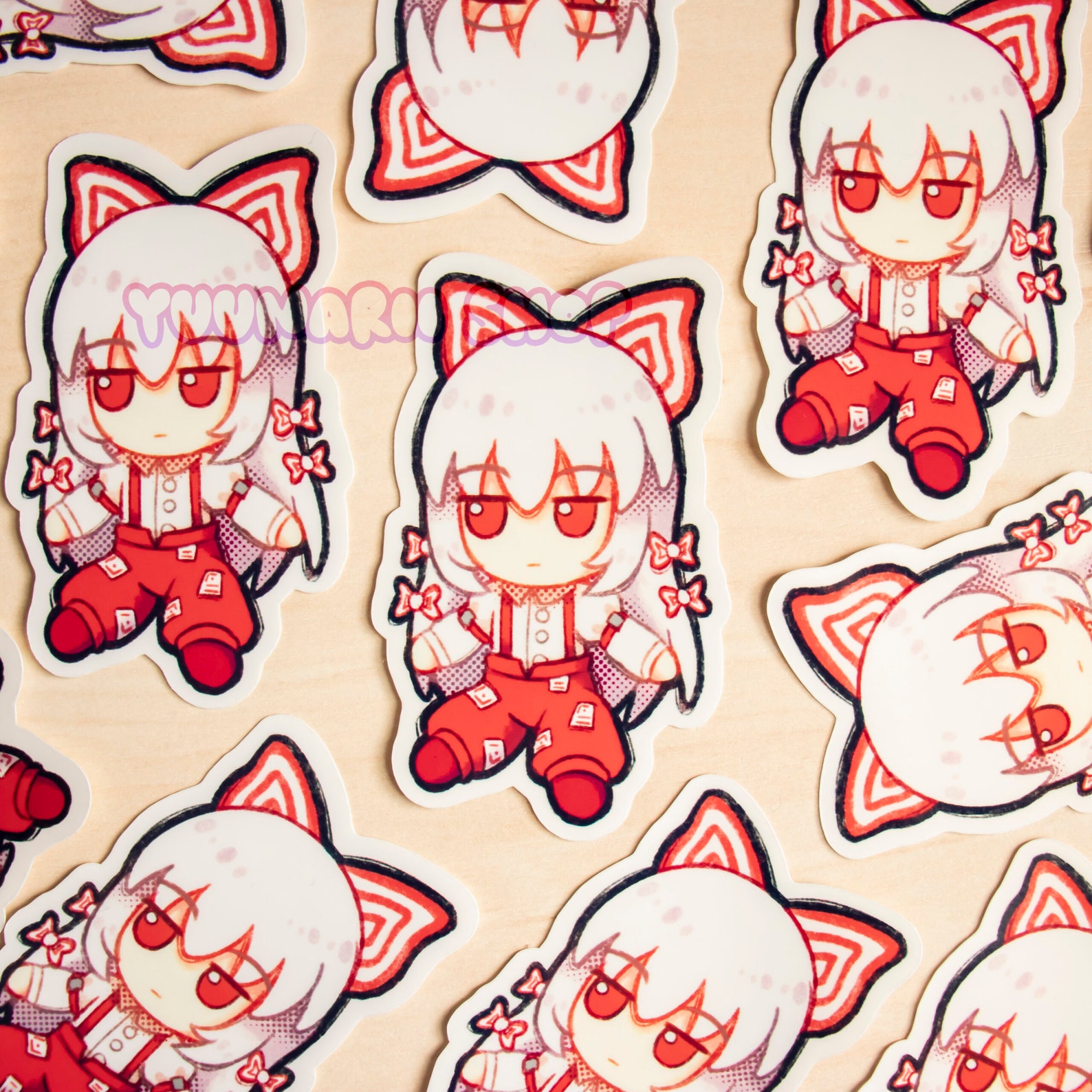 Touhou 8 Imperishable Night Fumo Vinyl Stickers / Fumo Stickers ...