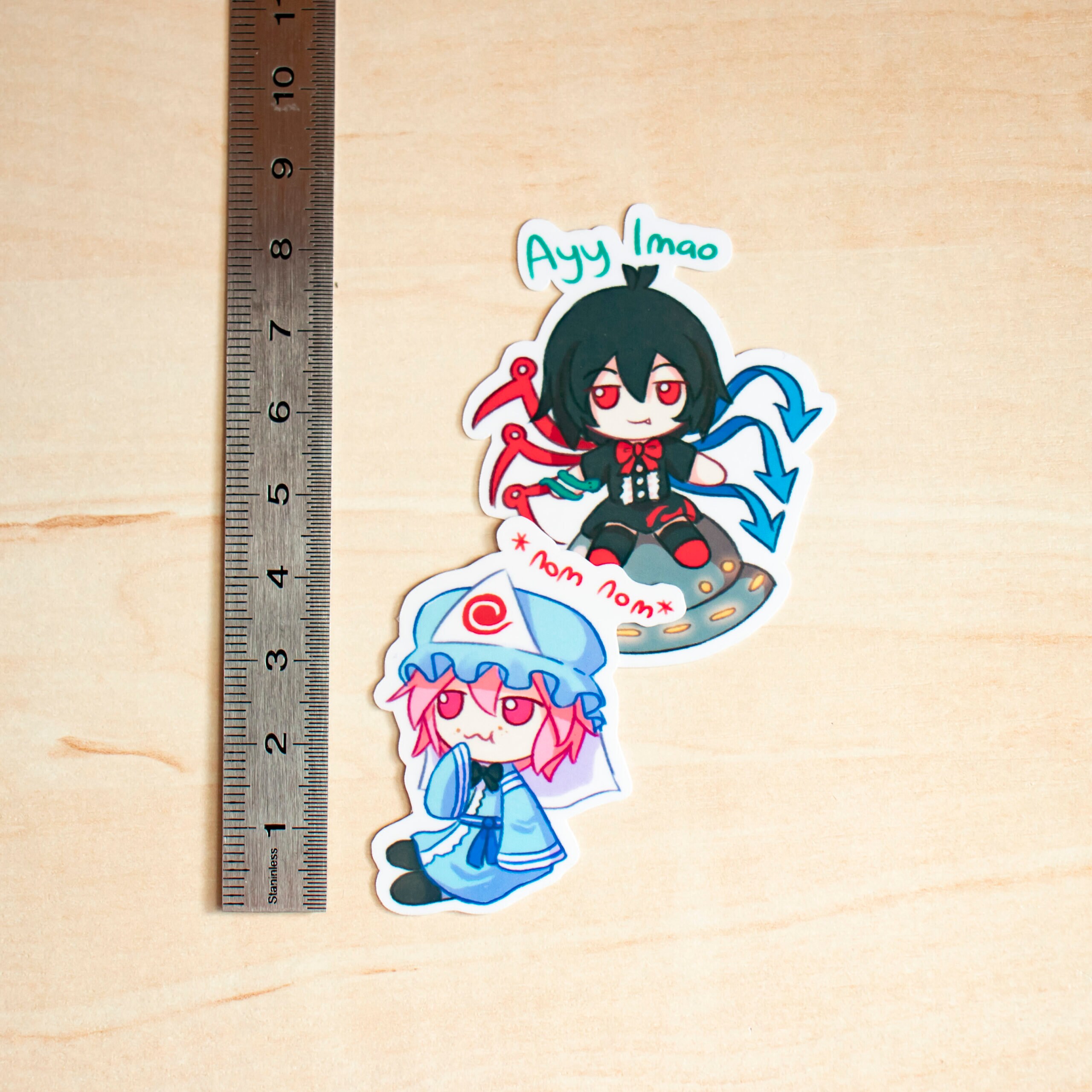 Fumo Sticker Set Vol. 3 / Touhou Stickers / Funny Meme - Etsy
