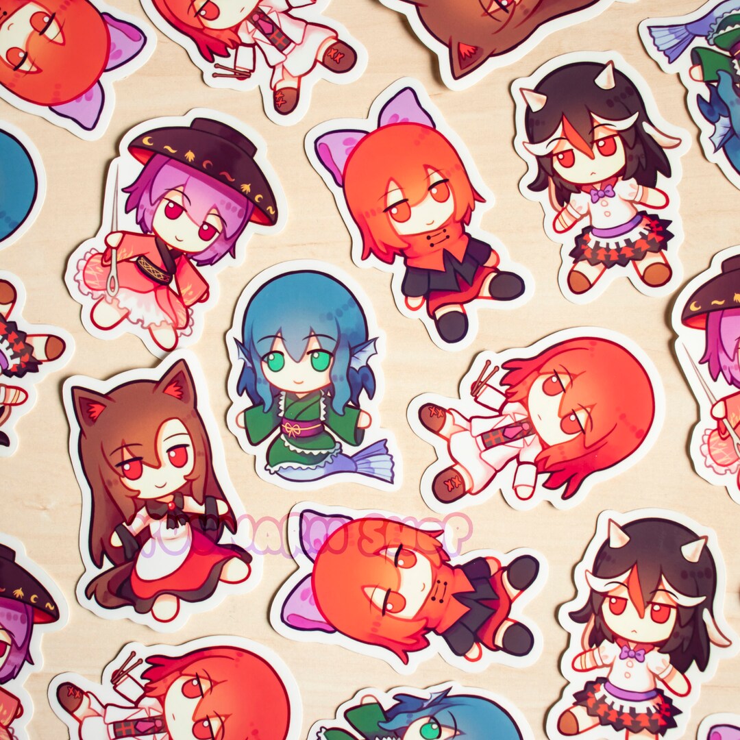 Touhou DDC Fumo Vinyl Sticker Set / Fumo Stickers / Touhou Stickers ...