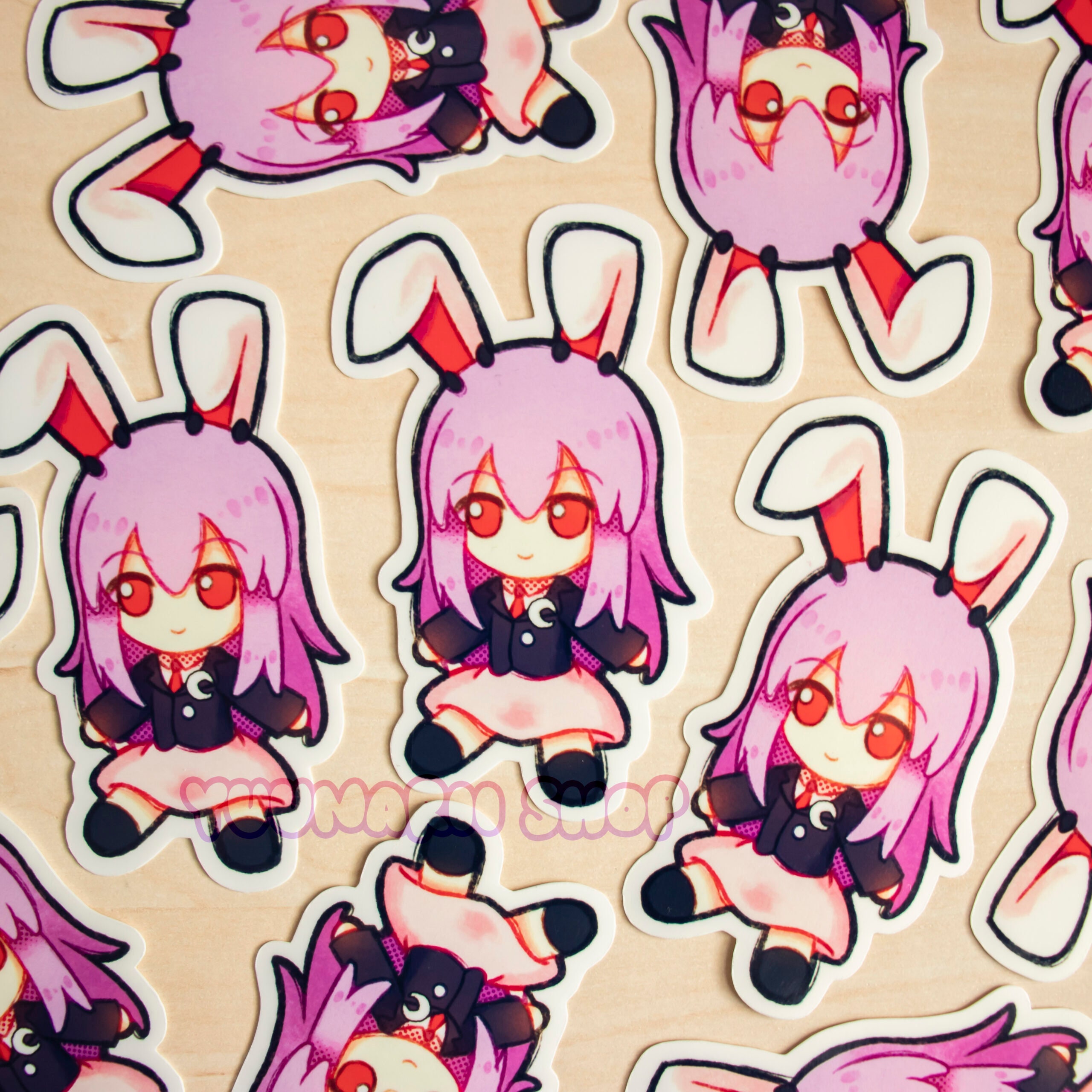 Touhou 8 Imperishable Night Fumo Vinyl Stickers / Fumo Stickers ...