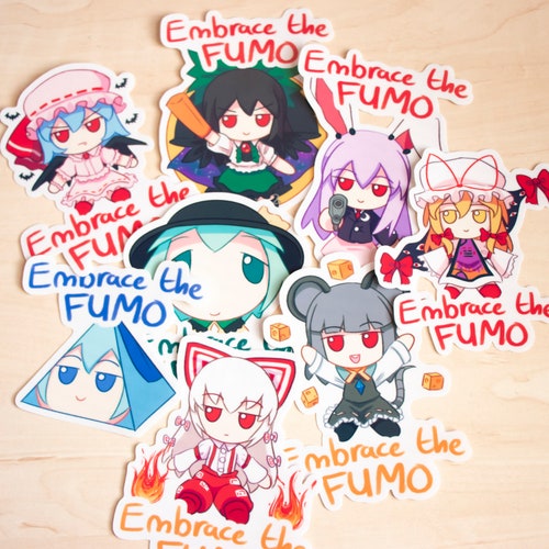 Outdoor Fumo Stickers Touhou Project Fumo Meme Waterproof - Etsy