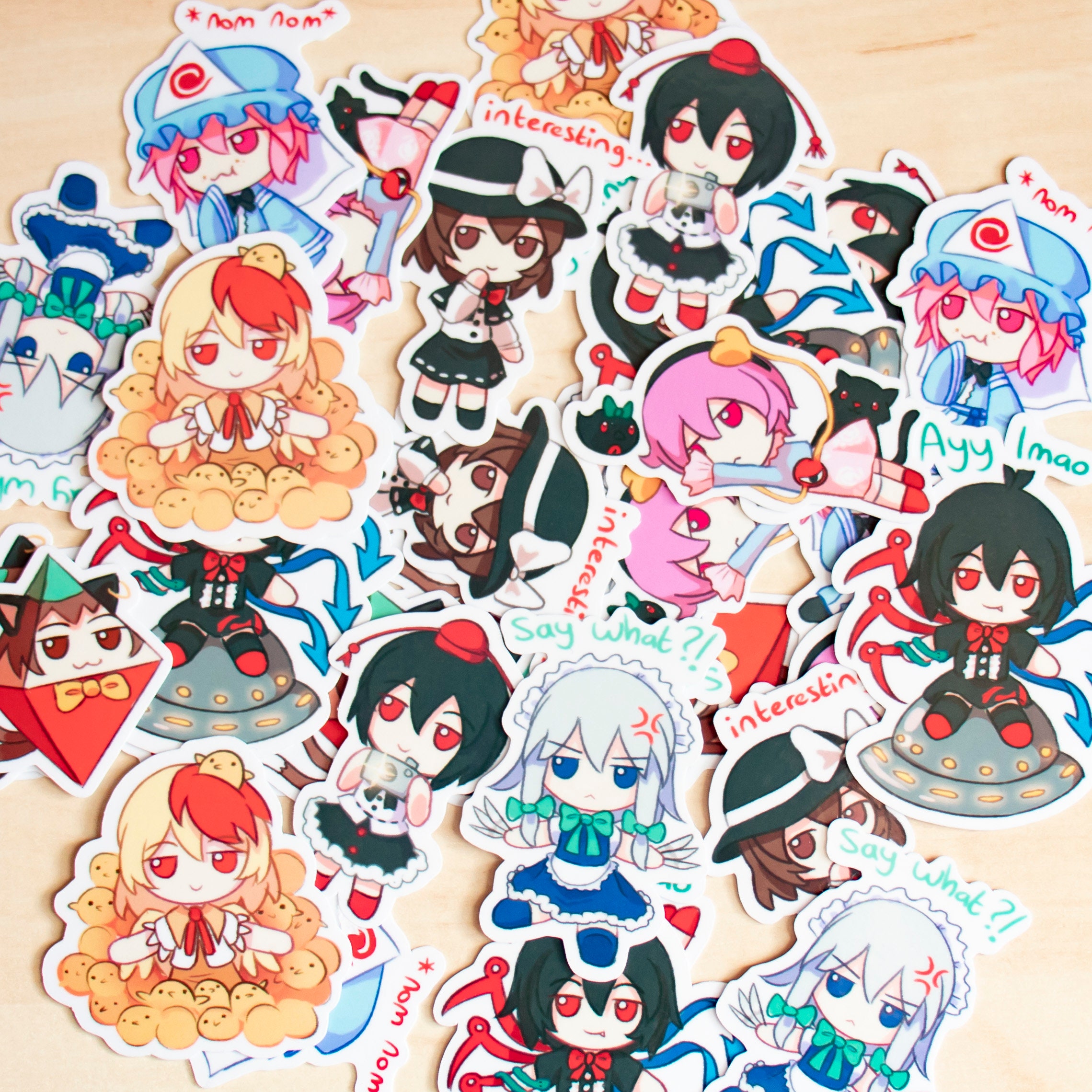 Fumo Sticker Set Vol. 3 / Touhou Stickers / Funny Meme - Etsy