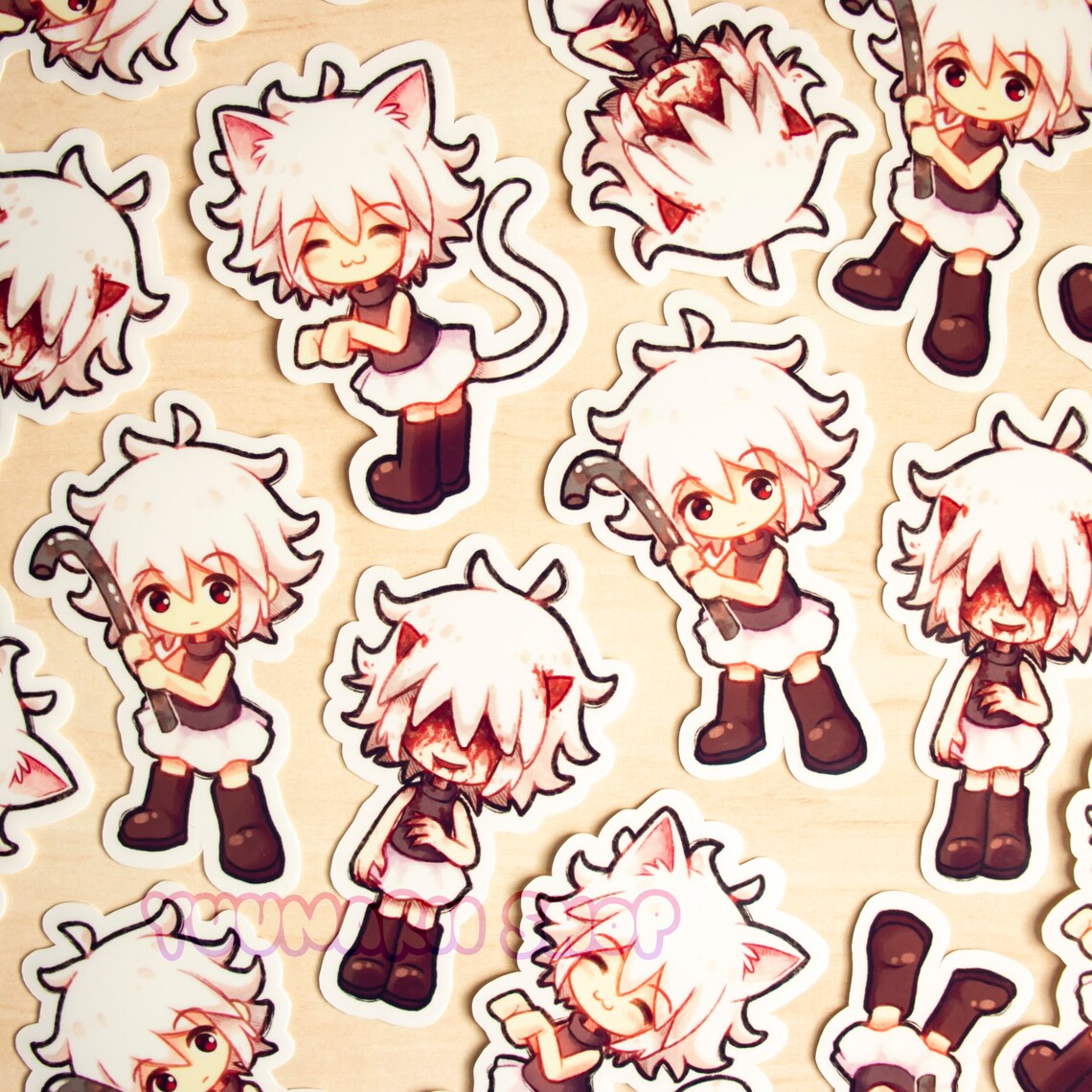 Sabitsuki Vinyl Sticker Set / Dot Flow Sticker / Yume Nikki - Etsy