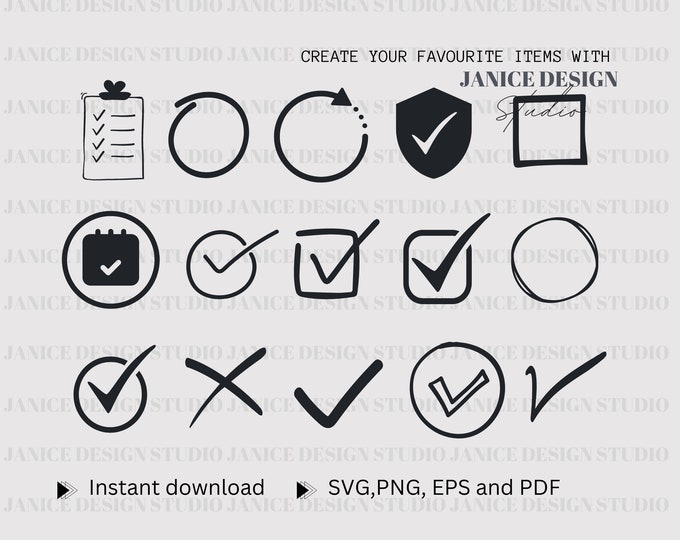 Check Mark Svg, Check Box Svg, Tick Svg, Checklist Svg, Vector Cut File ...