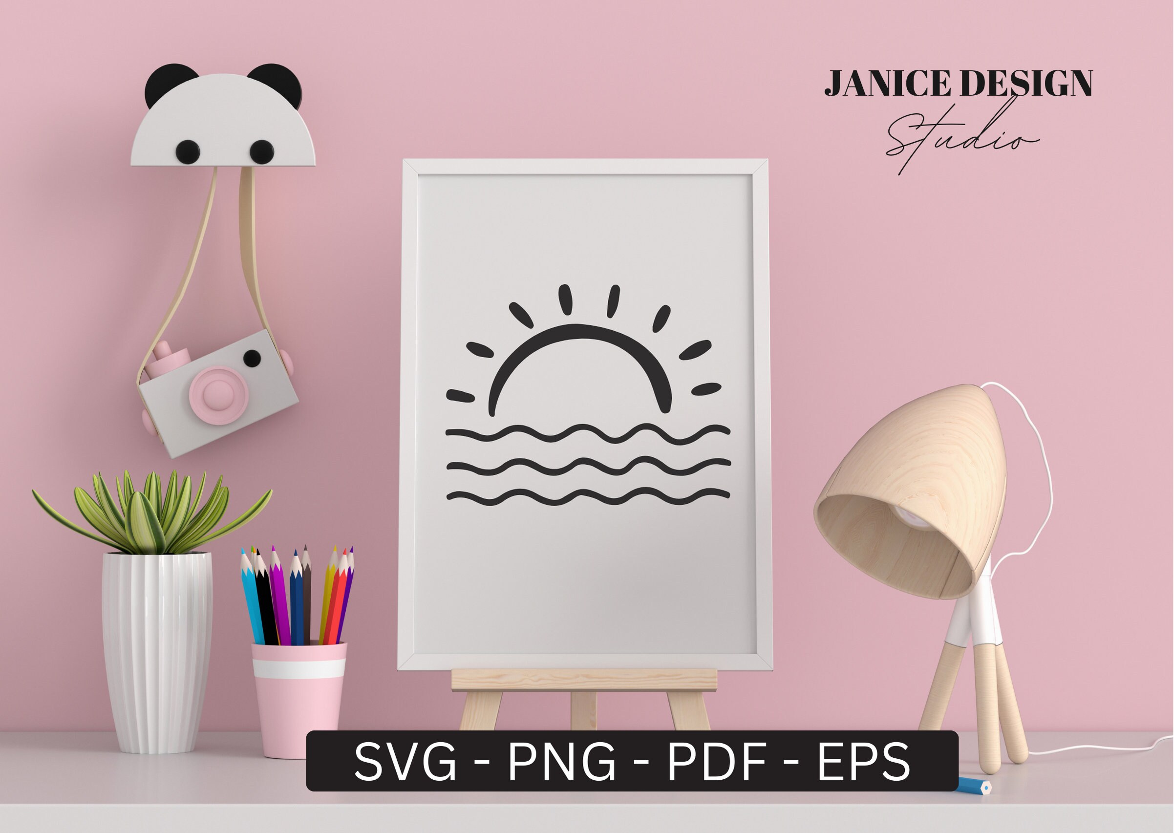 Sun Svg Bundle Boho Sunrise Sunshine Horizon Waves Mountain - Etsy