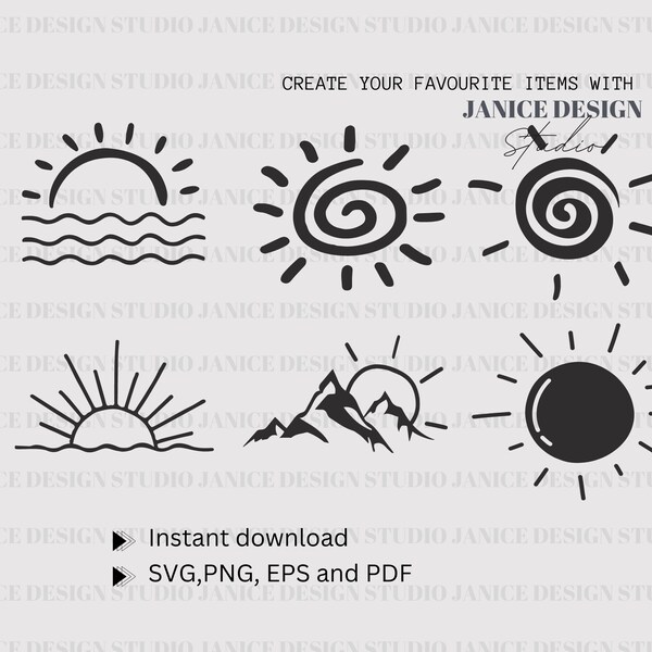 Sunrise Mountain Svg - Etsy