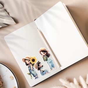 JDES 10s Cute Baby Girl Clipart Bundle, Gardening, Floral Cuties ...