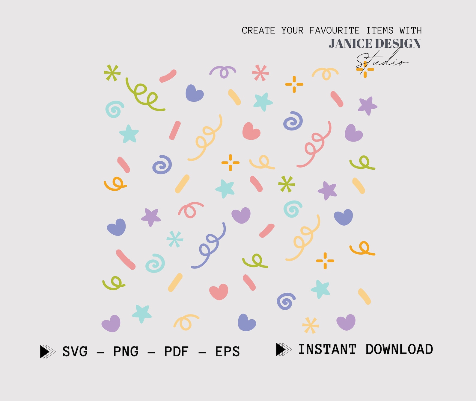 Confetti Svg, Confetti Birthday Png, Confetti Clipart, Pastel Confetti ...
